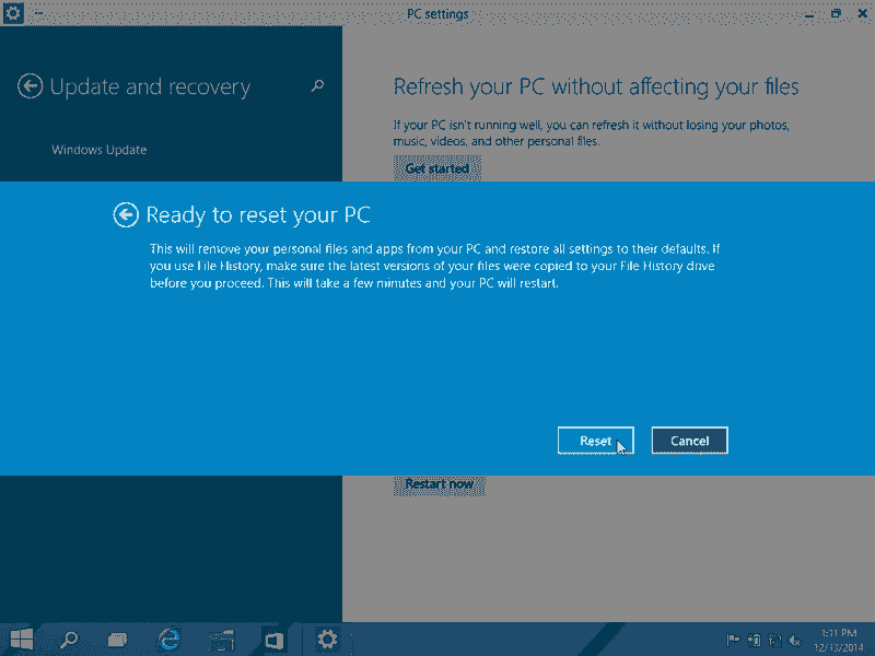 How to reinstall apps after refreshing windows 10