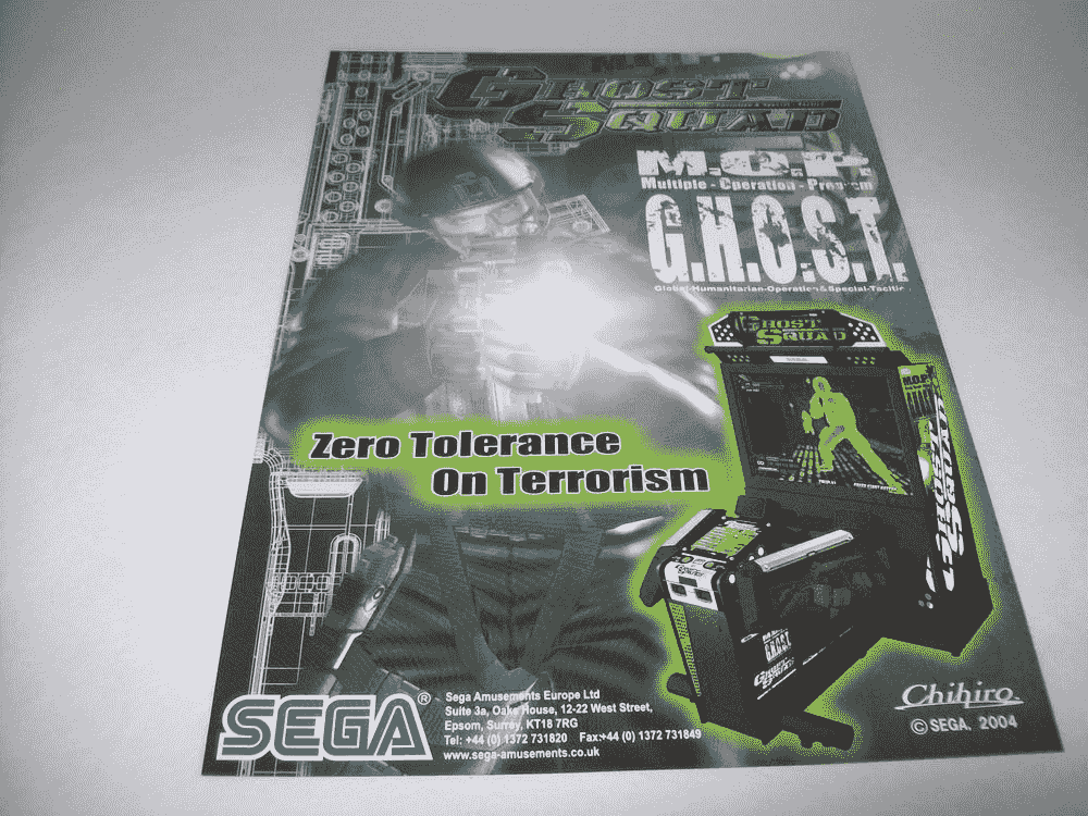 Ghost squad arcade machine for sale