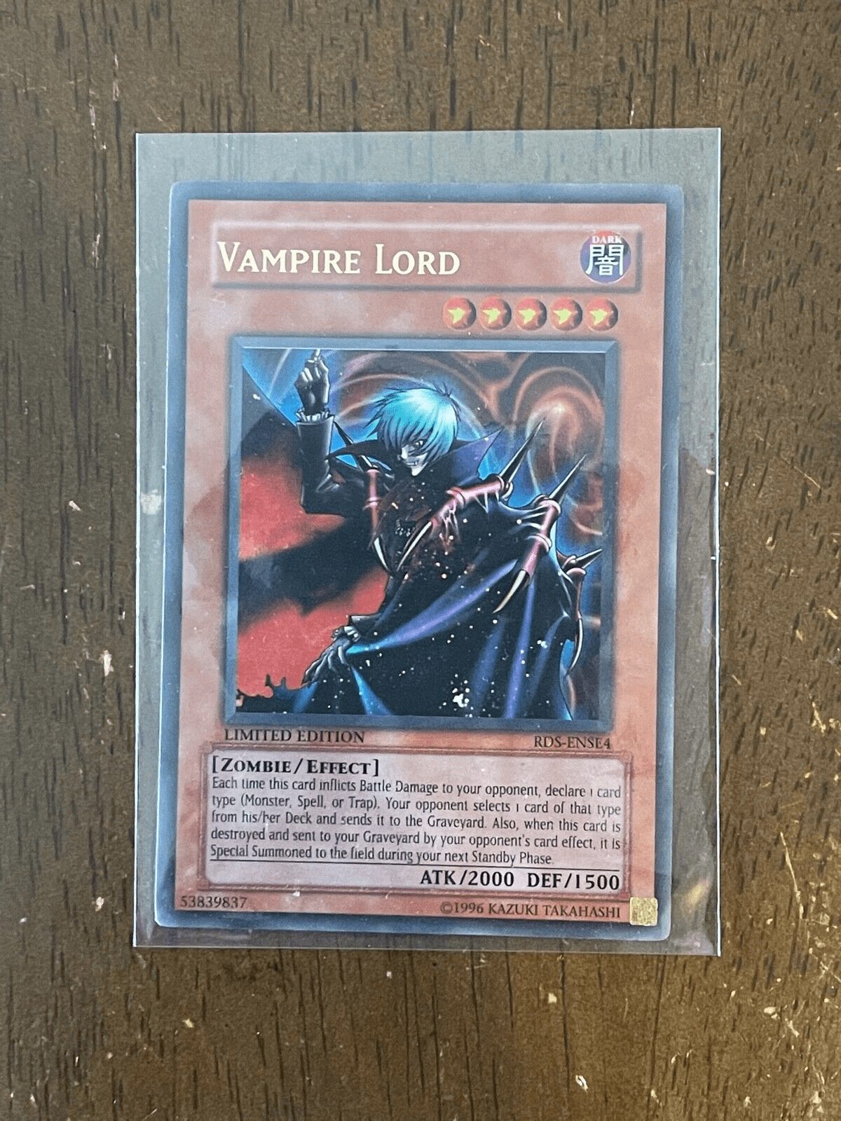 Yu gi oh vampire lord