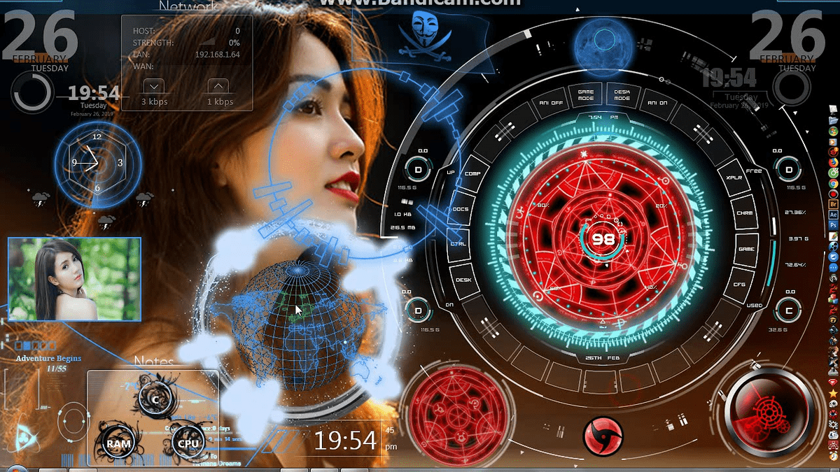 100 Rainmeter Skin Jarvis Windows 10