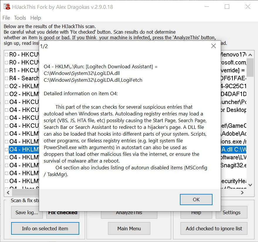 Windows system32 logilda.dll not found