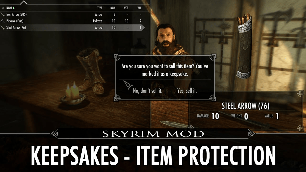 Skyrim better inventory mod