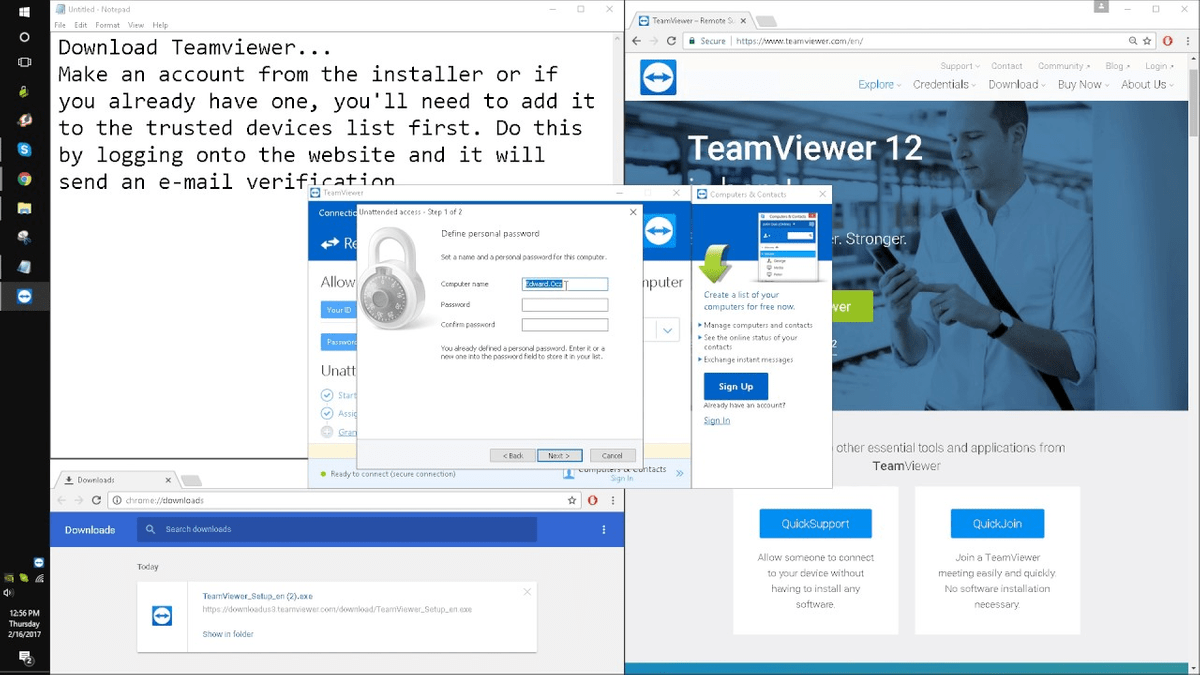 Teamviewer unattended access not working