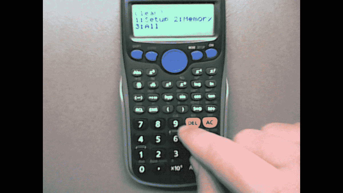 How to clear calculator