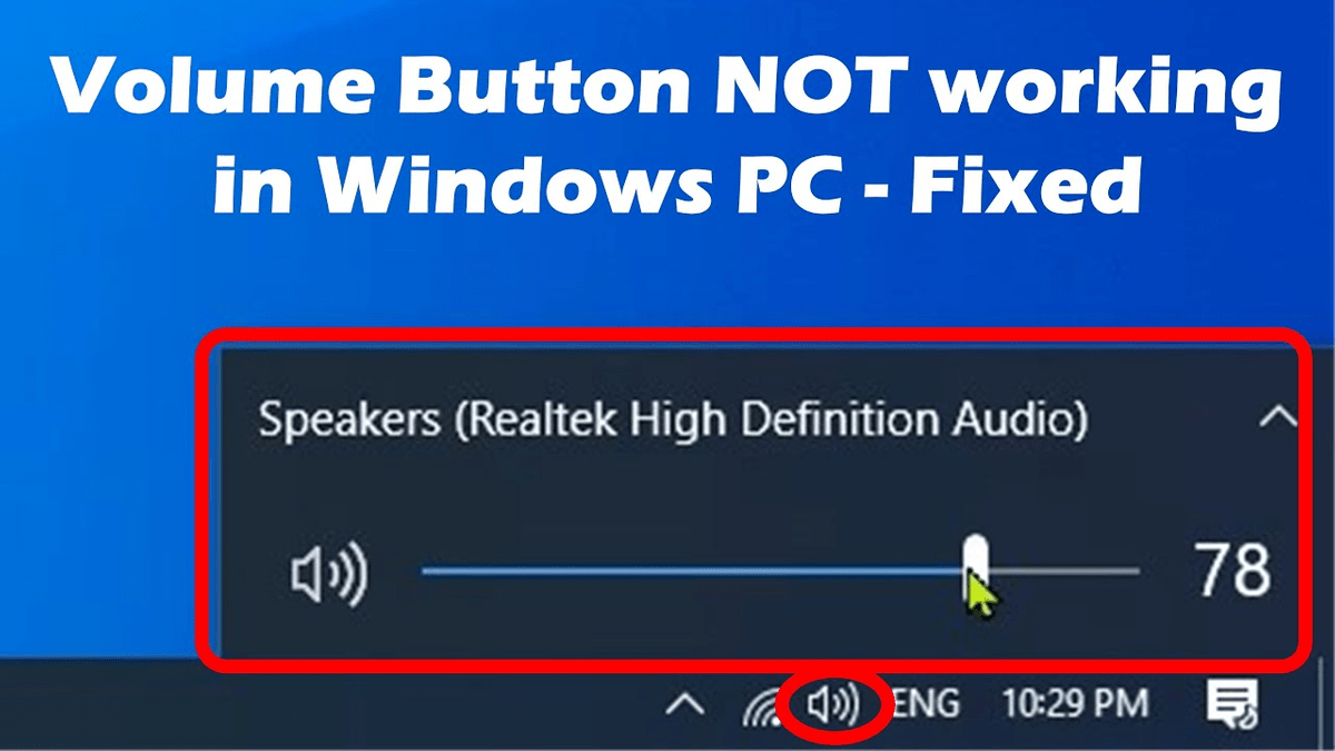 Volume system icon greyed out windows 10