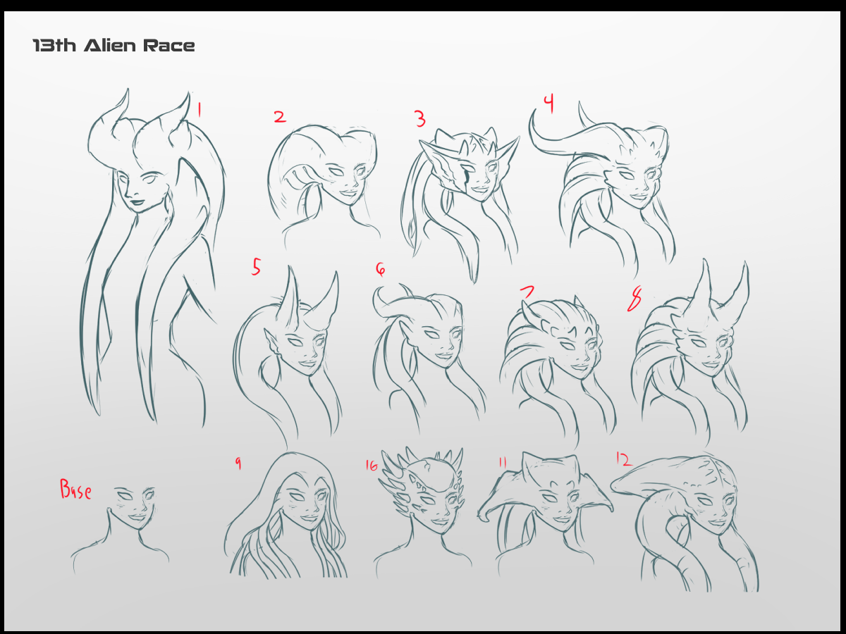 Alien races concept art