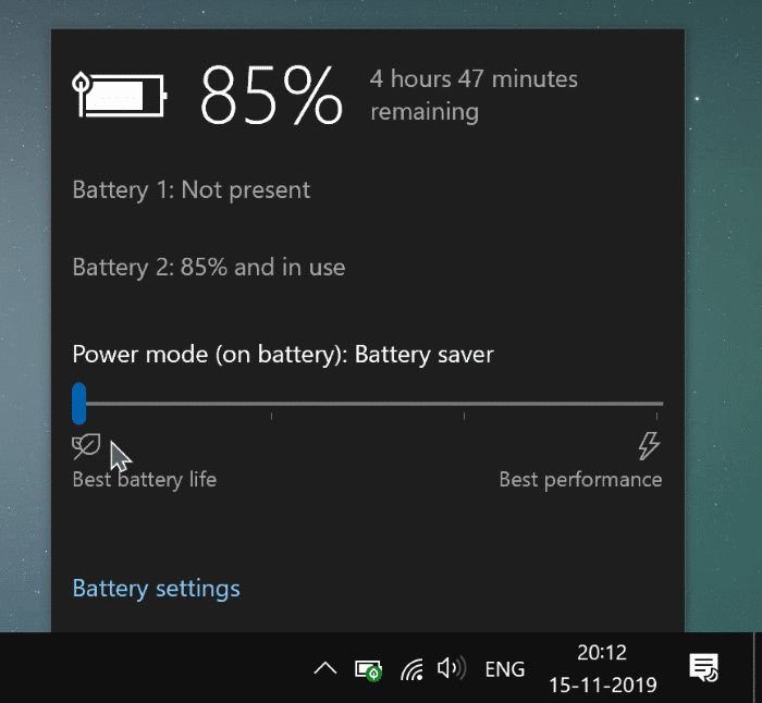 Windows 10 battery saver wont turn off