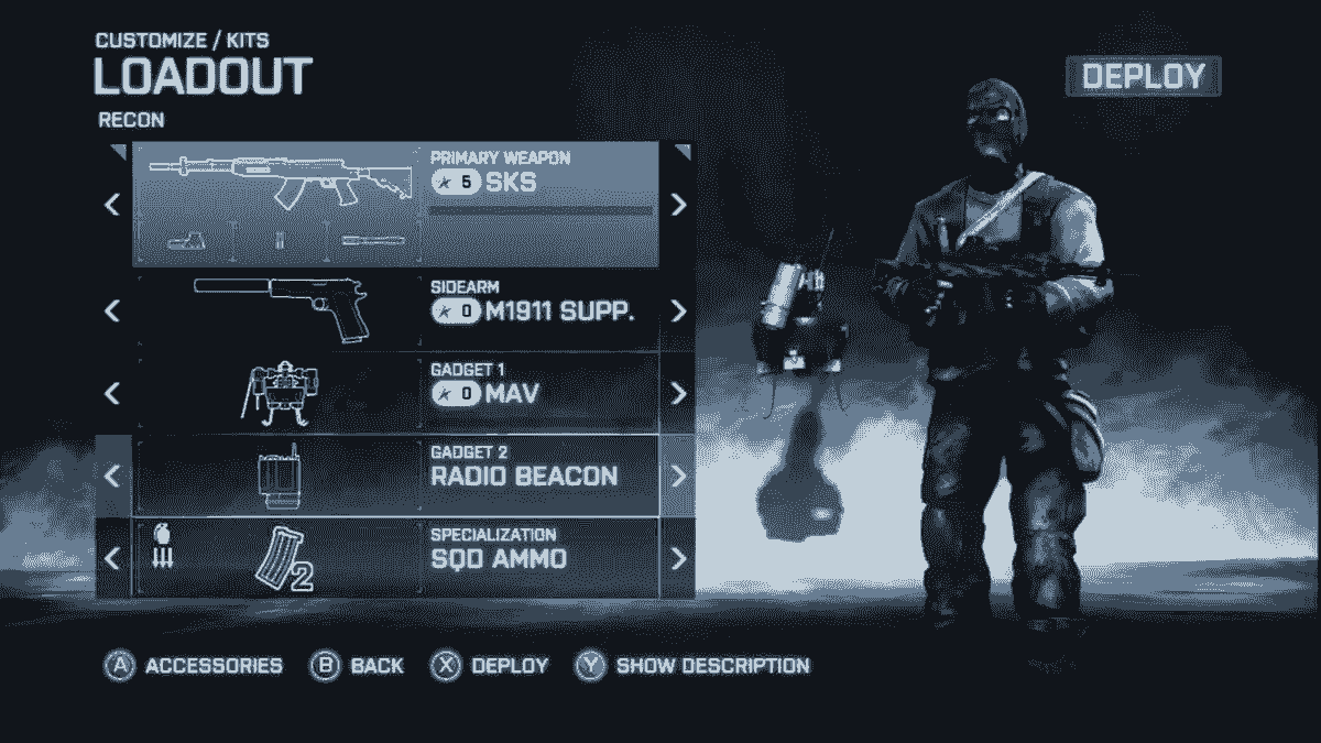 Battlefield 1 loadout customization