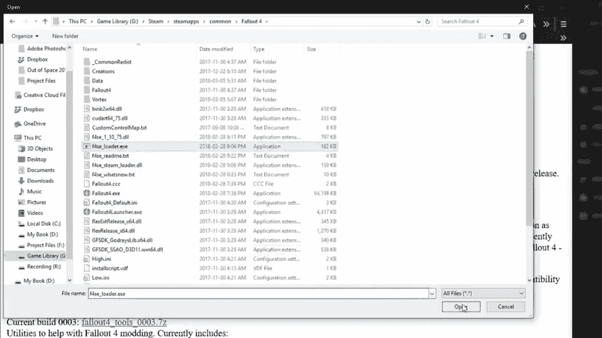 Fallout 4 mods folder