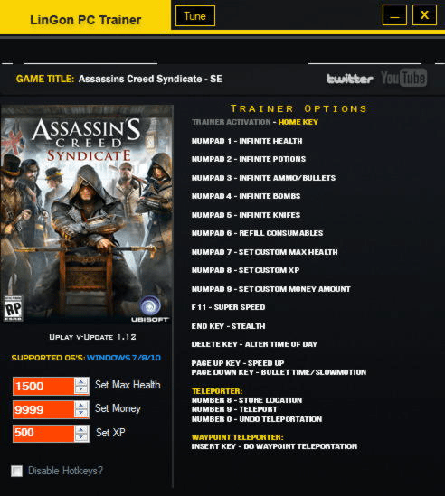 Assassins creed syndicate cheat engine