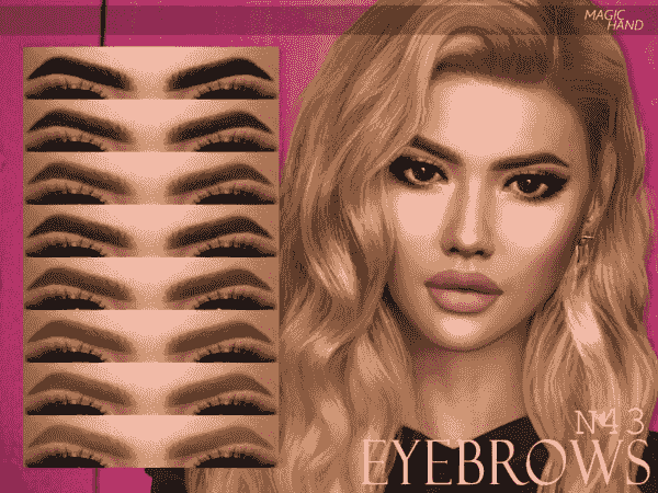 Sims 4 maxis match eyebrows