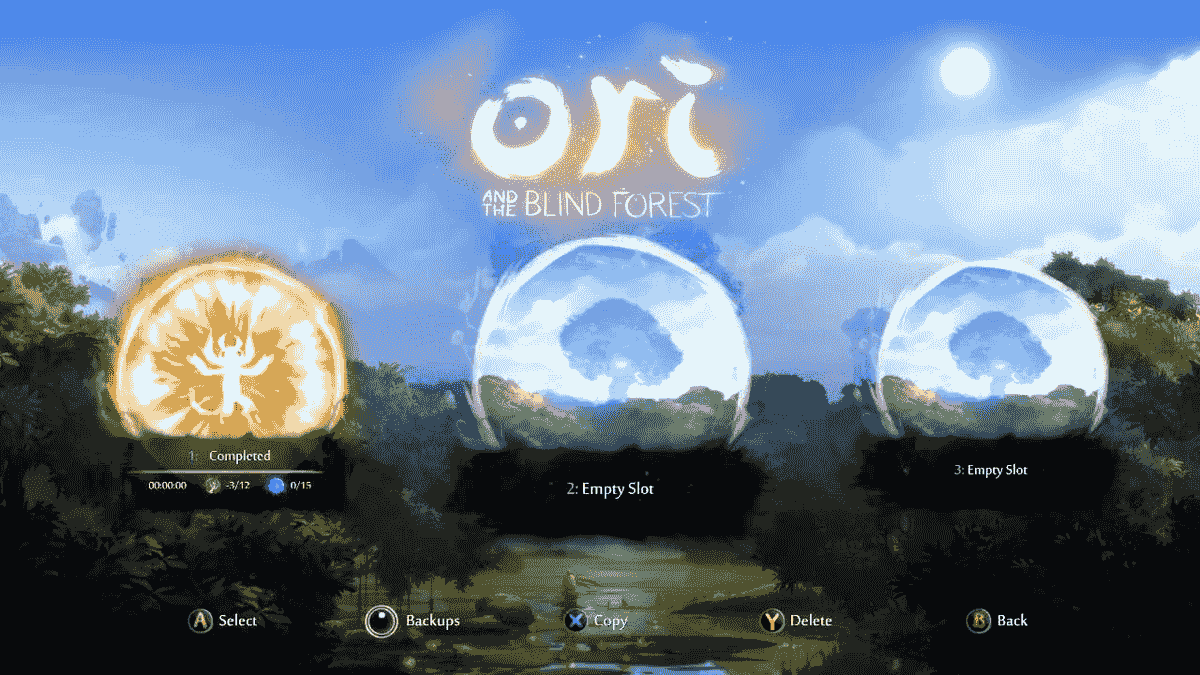 Ori and the blind forest save file
