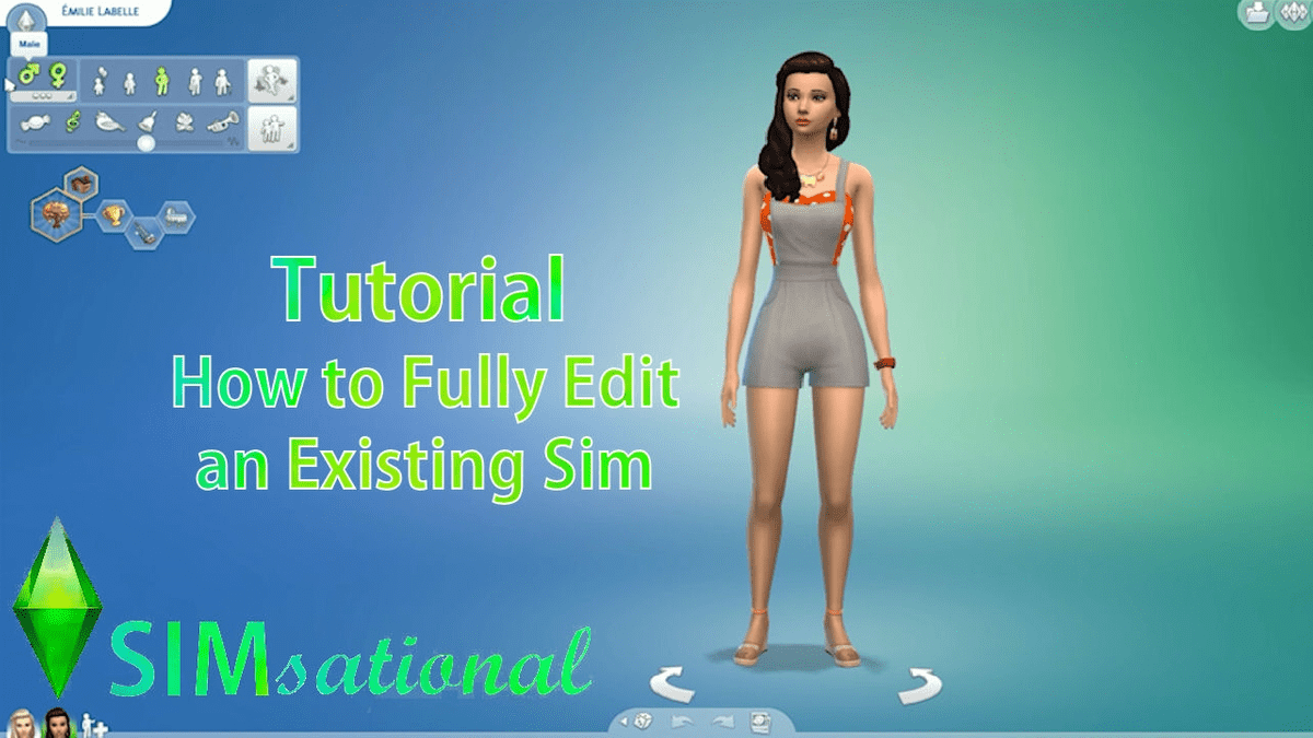 How to change body type in sims 4