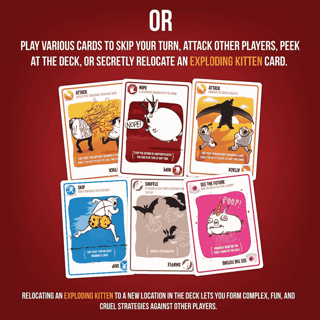 Exploding kittens game play
