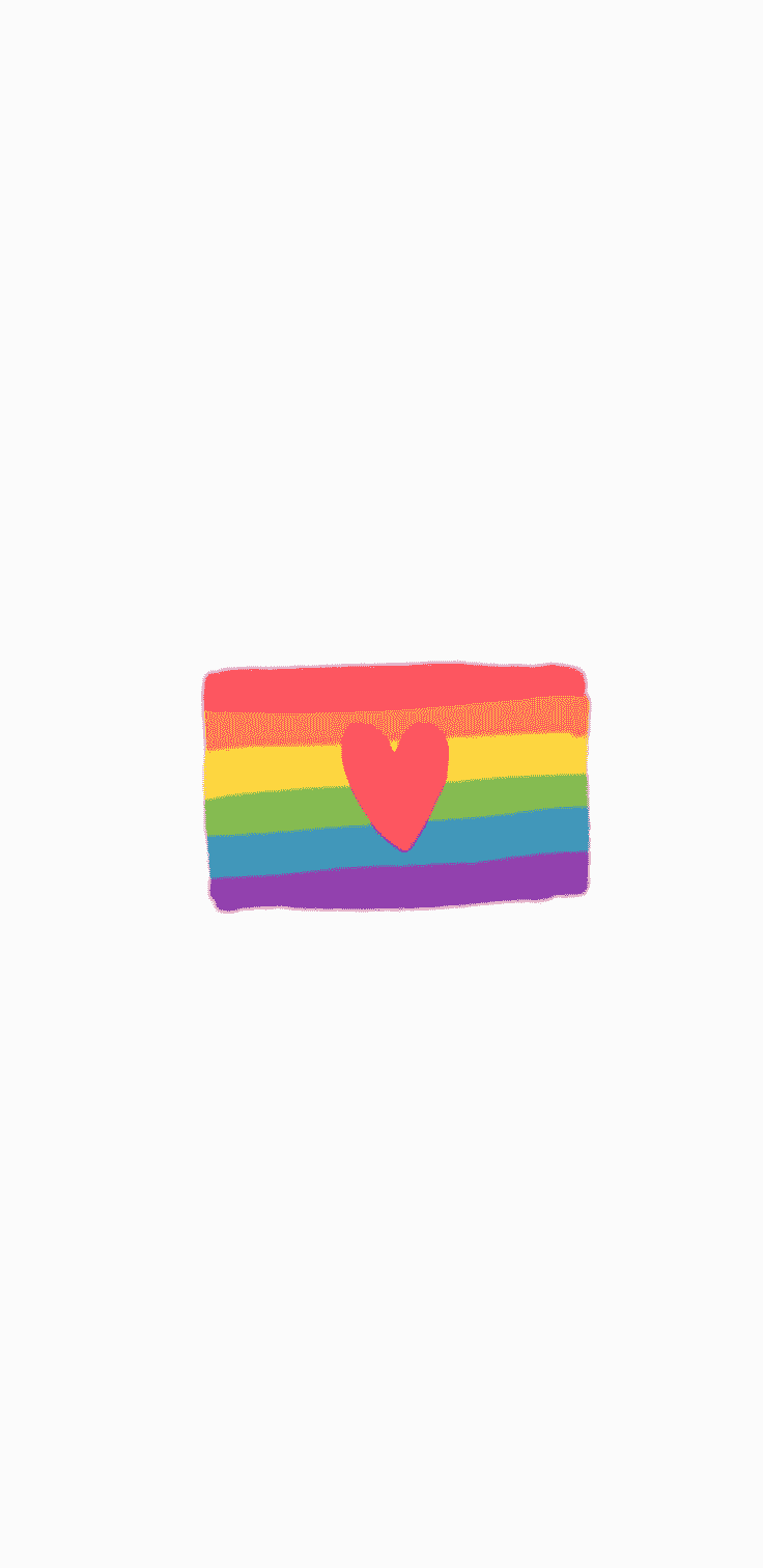 Minimalist gay pride wallpaper