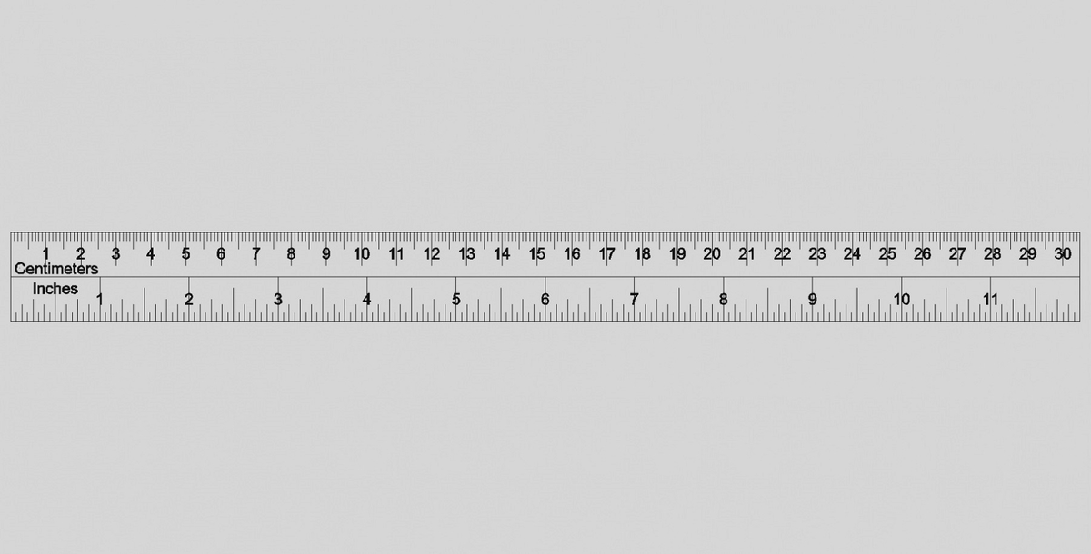 Life size printable ruler