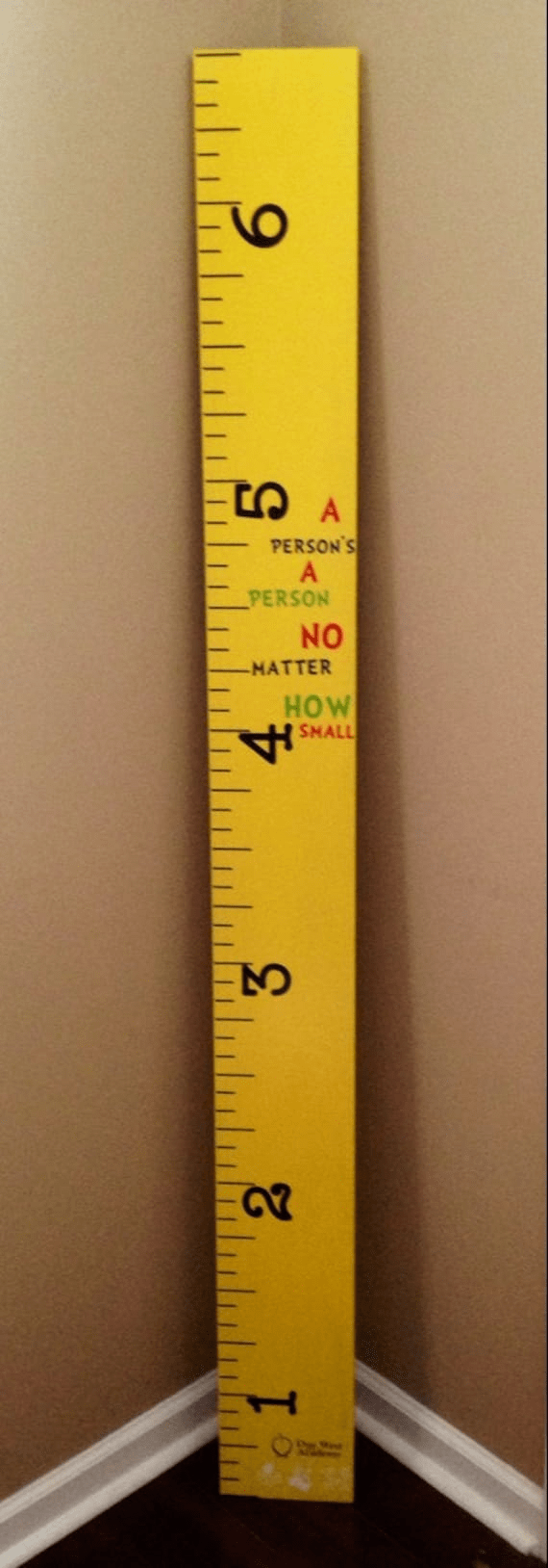Life size printable ruler