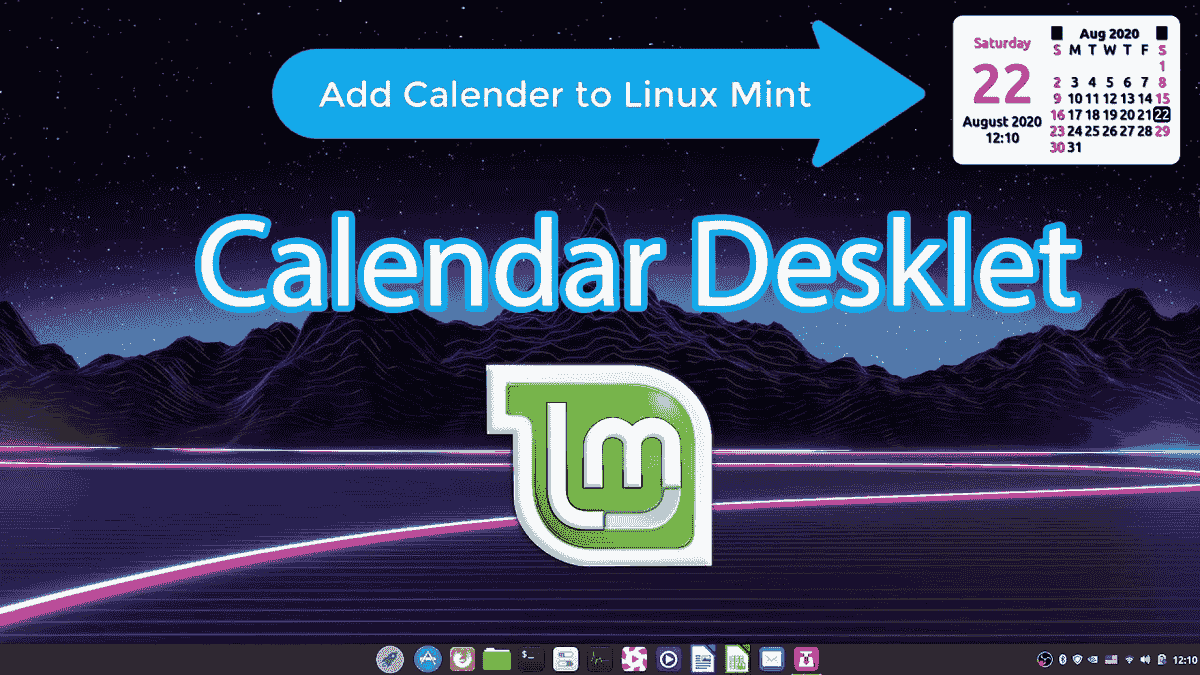 Adding calendars to linux mint desklet