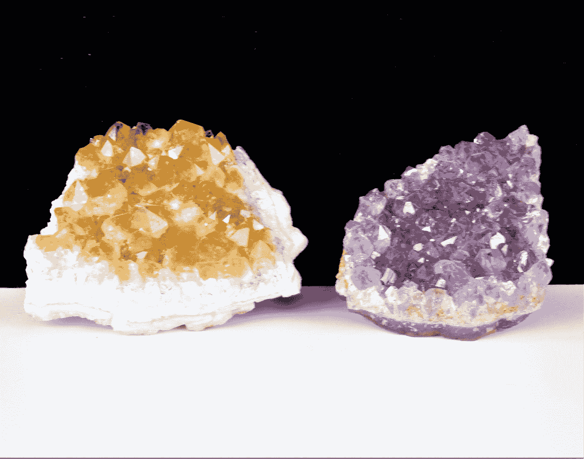 Difference between real citrine and heat treated amethy...