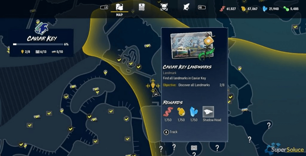 Maneater caviar key landmarks