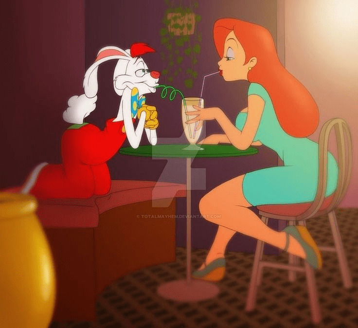 Jessica rabbit and roger rabbit fan art