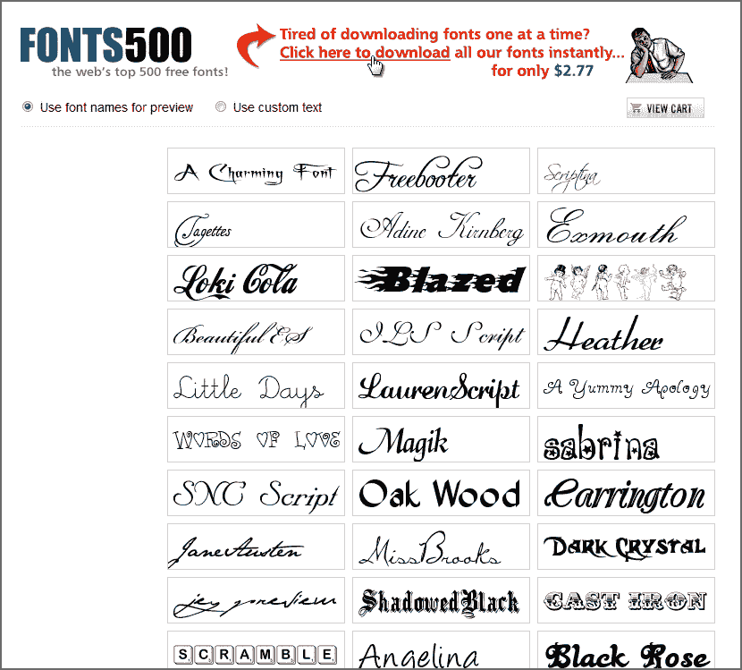 microsoft fonts examples