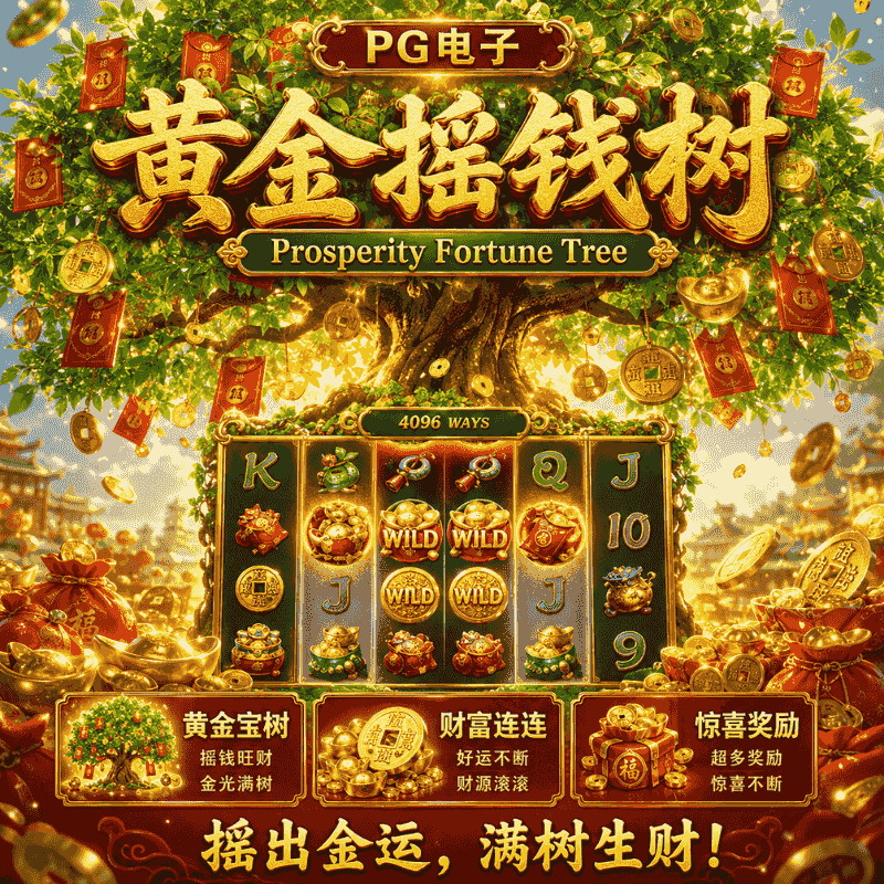 PG电子《黄金摇钱树｜Prosperity Fortune Tree》摇钱树一亮，金币感直接拉满 - PG电子...