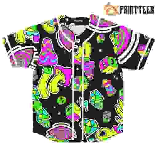 Mr. Wobble Ganja White Night Green Jersey – Eye-Catchin...