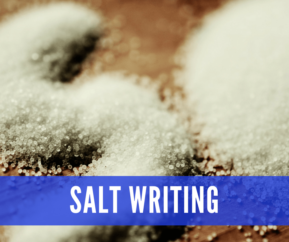 STEP 11 - SALT WRITING