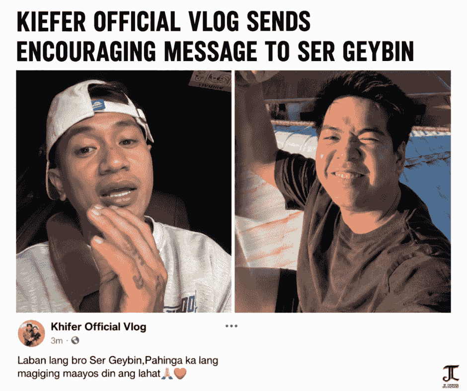 KIEFER OFFICIAL VLOG SENDS ENCOURAGING MESSAGE TO SER G