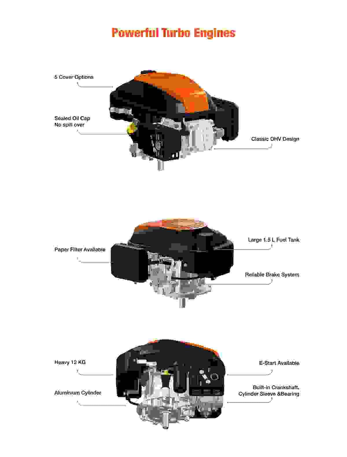 Vertical Gasoline Engines - Misc