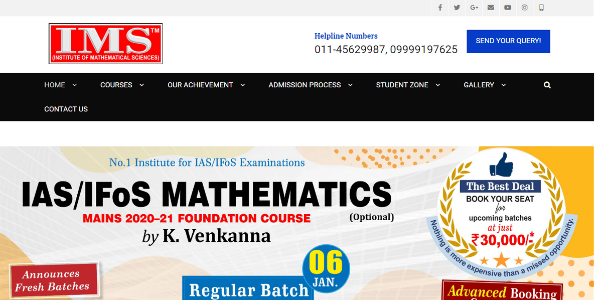 Top 10 Math Coaching Institute in Delhi