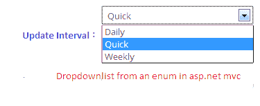 Creating A Drop Down List From An Enum In ASP.NET MVC