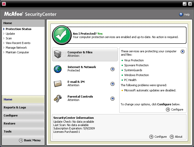 CRACK McAfee VirusScan Enterprise Antispyware 8.8 Patch...