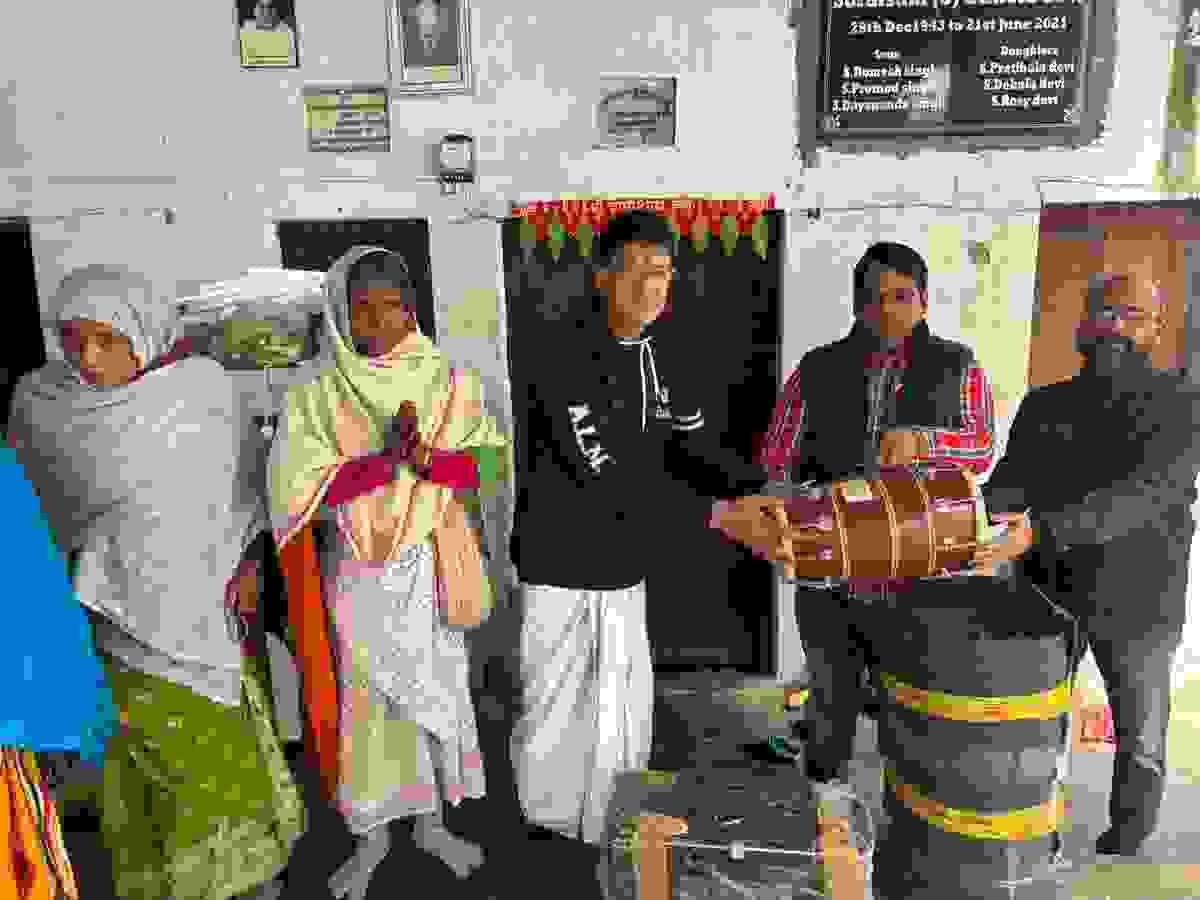 A Birthday Celebrated With Widow Mothers of Radhakund V...
