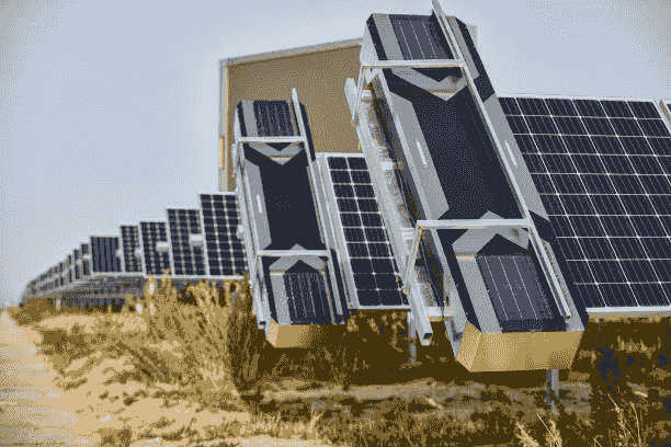 Automated Solar Panel Washing Machine