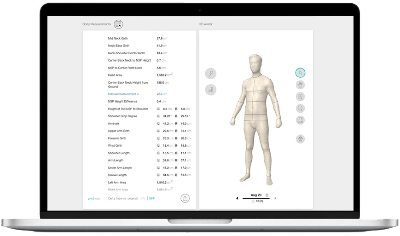 3D Body Scanner for virtual measurements & 3D avatars