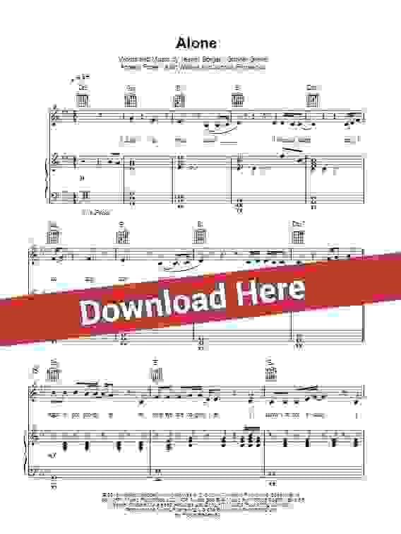Alan Walker Alone Sheet Music, Piano notes, Chords
