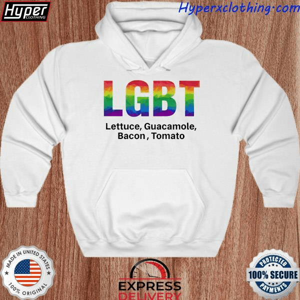 LGBT lettuce guacamole bacon tomato shirt