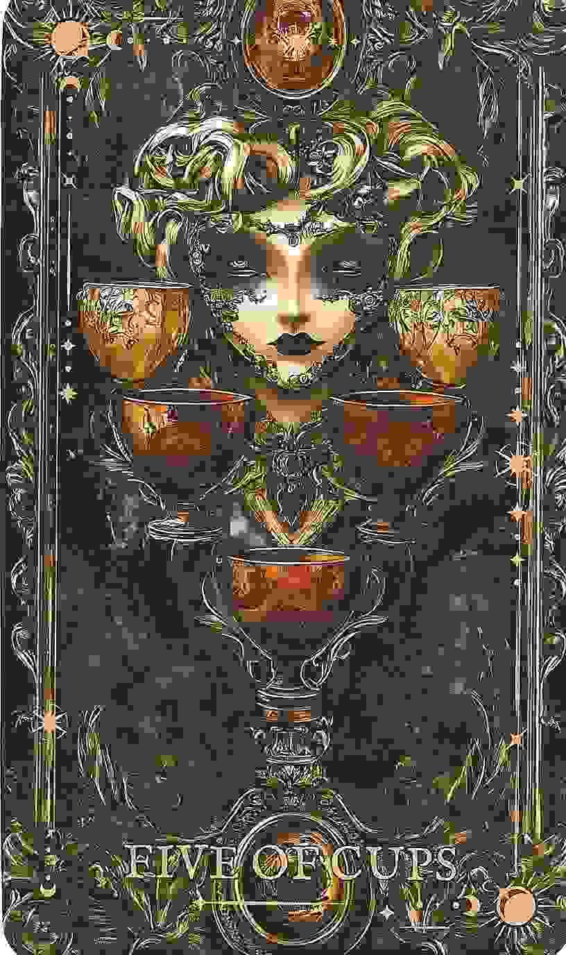 Five of Cups Meaning — Thoth Tarot vs Arcane Tarot - Th...