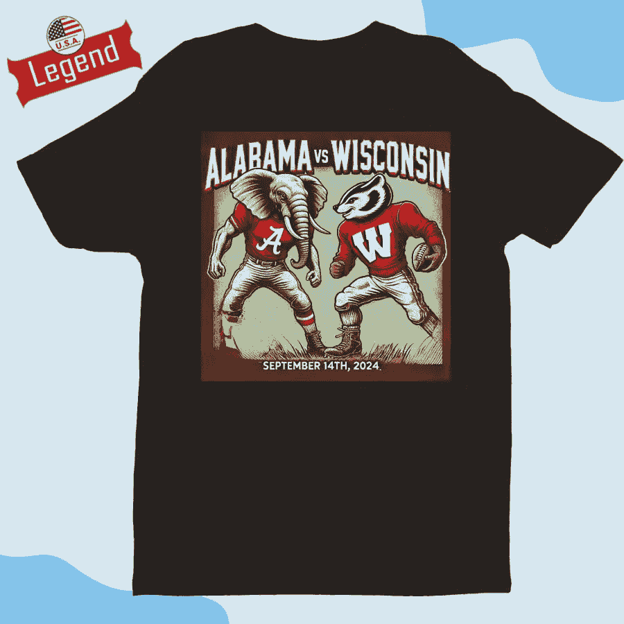 Alabama Crimson Tide Vs Wisconsin Badgers Football Show...