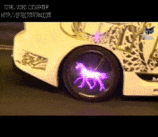 On Car Wheel LED display
