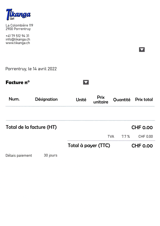 Facturation - SimpliGestion Entrepreneurs