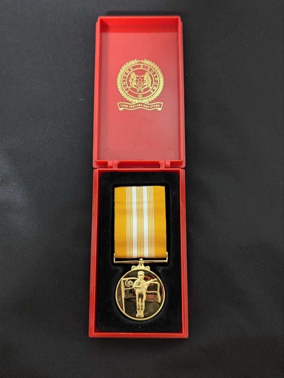 Aeton Lim Awarded Singapore Armed Forces Good Service M...