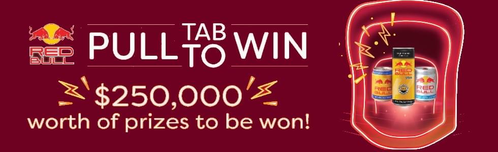 RED BULL PULL TAB TO WIN 2021