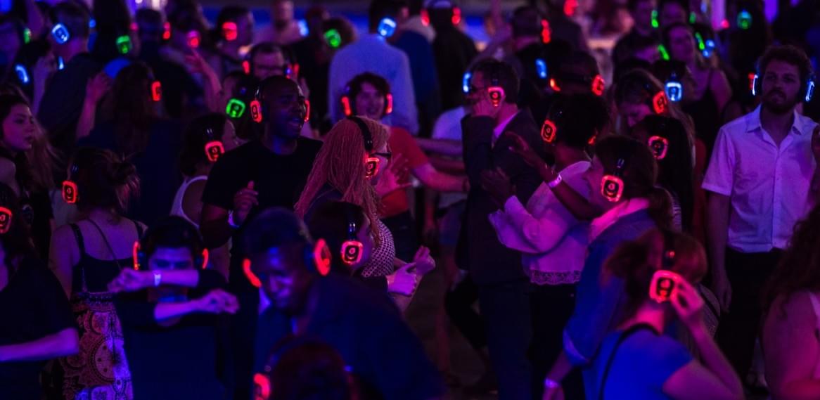 What is a silent party, and how does it work?