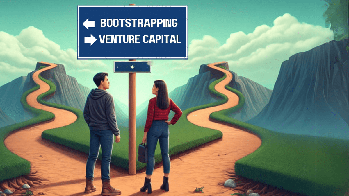 Bootstrap vs. Venture Capital Dilemma, 2x2 Matrix Decis...