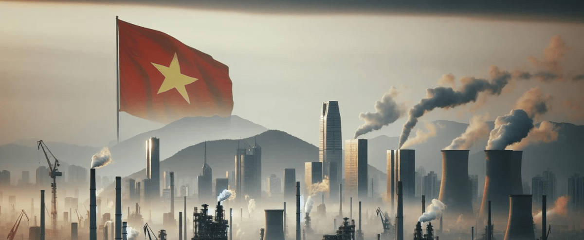 Vietnam: Air Quality Pollution vs. Industrial Growth, C...