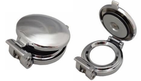 The classic Aston & Monza filler caps - Fuel and Coolin...