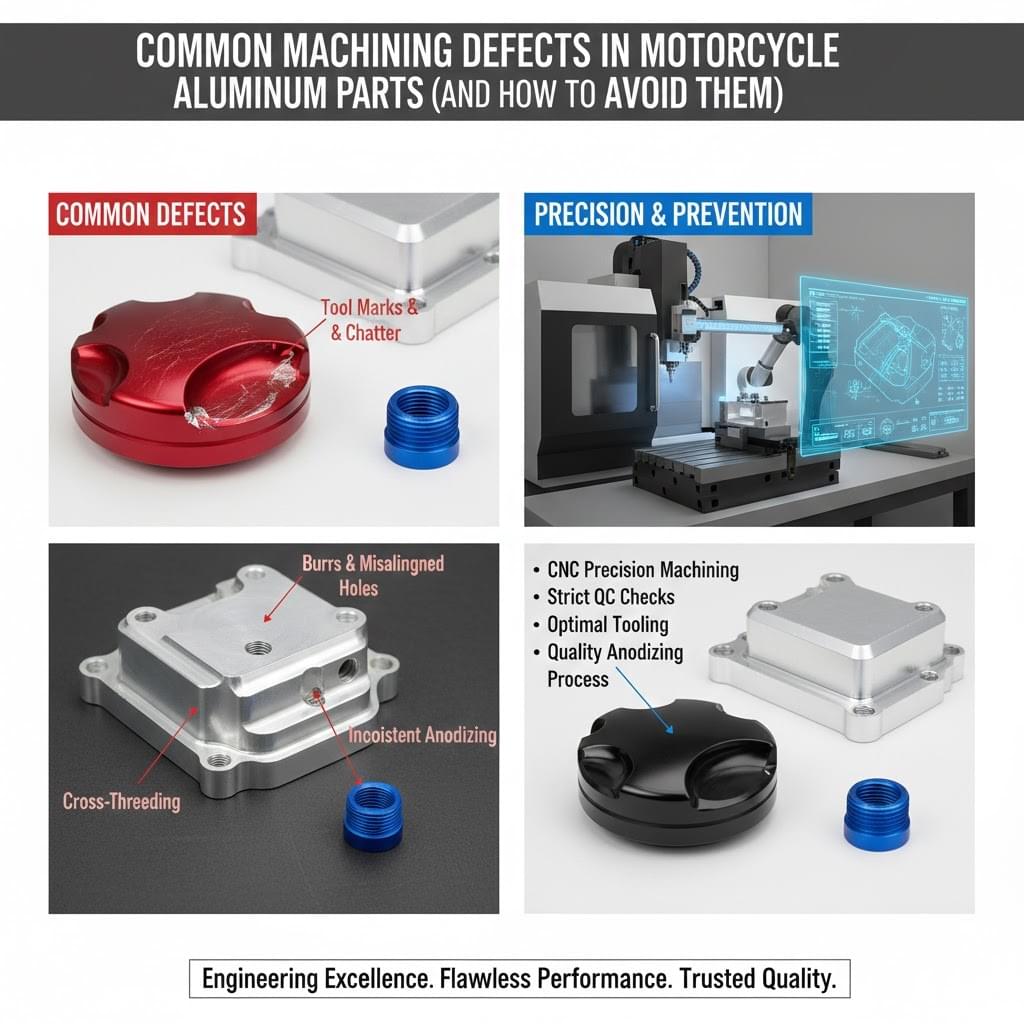 Common Machining Defects in Motorcycle Aluminum Parts